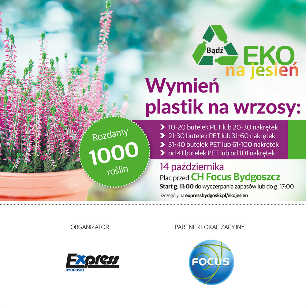 Bądź eko na jesień z CH Focus! - Centrum Handlowe Focus w Bydgoszczy